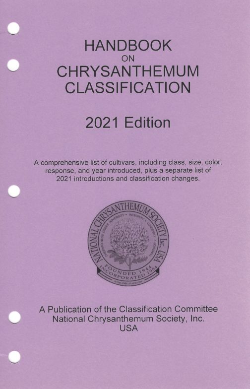 Classification Handbook – The National Chrysanthemum Society Inc. USA